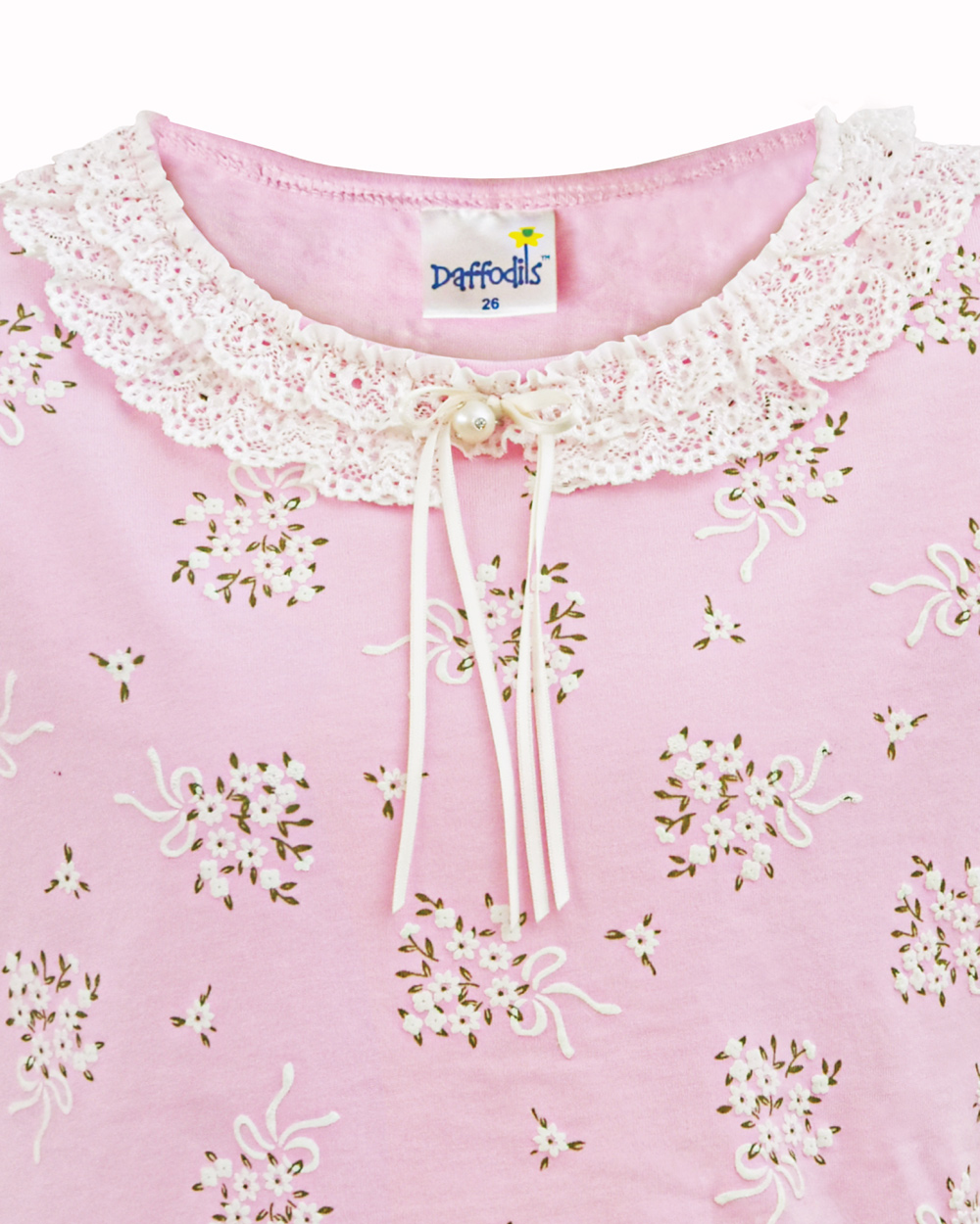 Printed Pastel Jersey Top – Daffodils